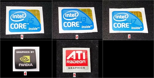 Laptop Notebook stickers Intel inside Core i3 i5 i7 , Nvidia , ATI - $3 ...
