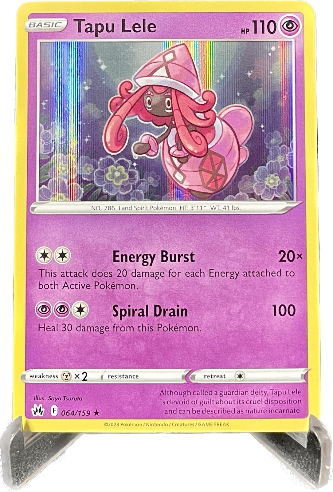 Tapu Lele 64/159 Holo Rare Pokémon Crown Zenith | eBay