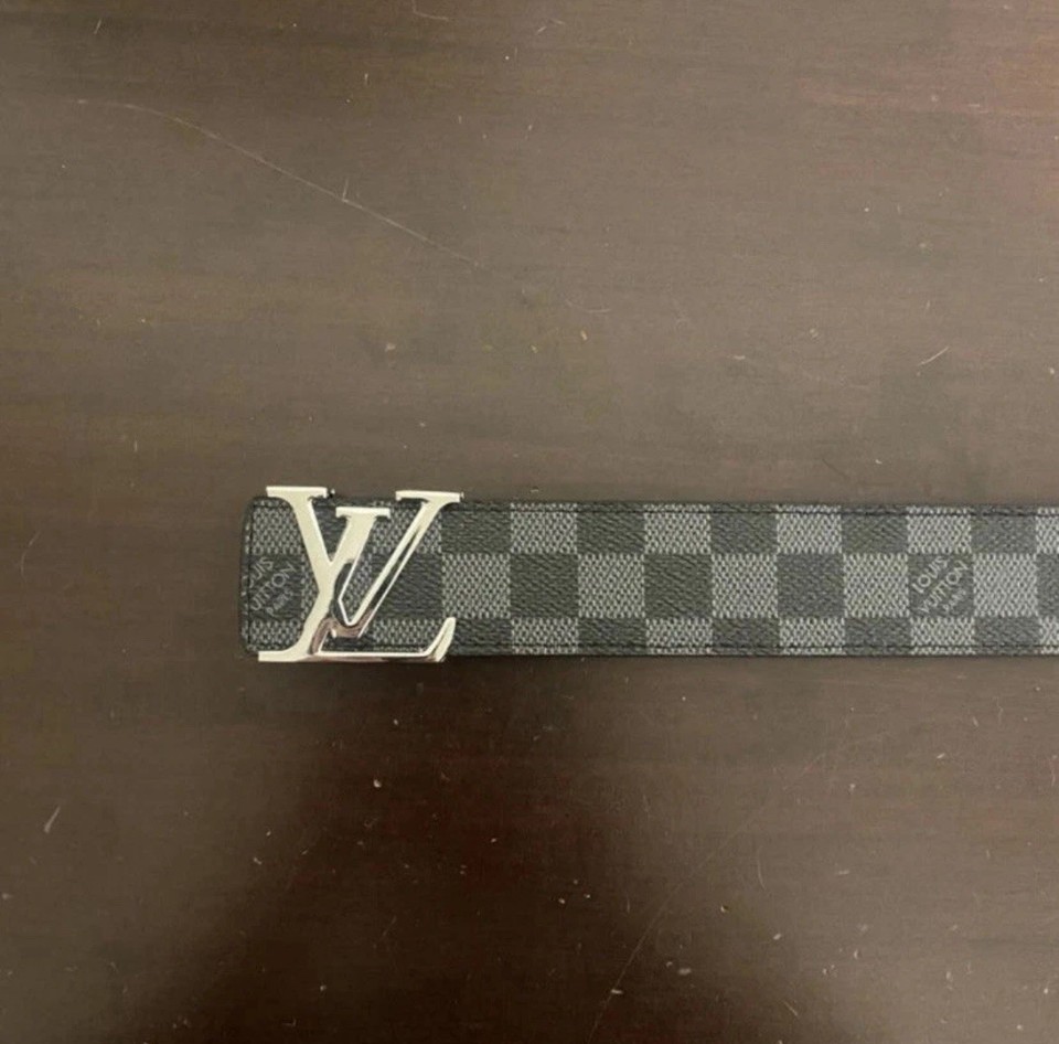 Louis Vuitton LV Checker Belt 32/34 | eBay