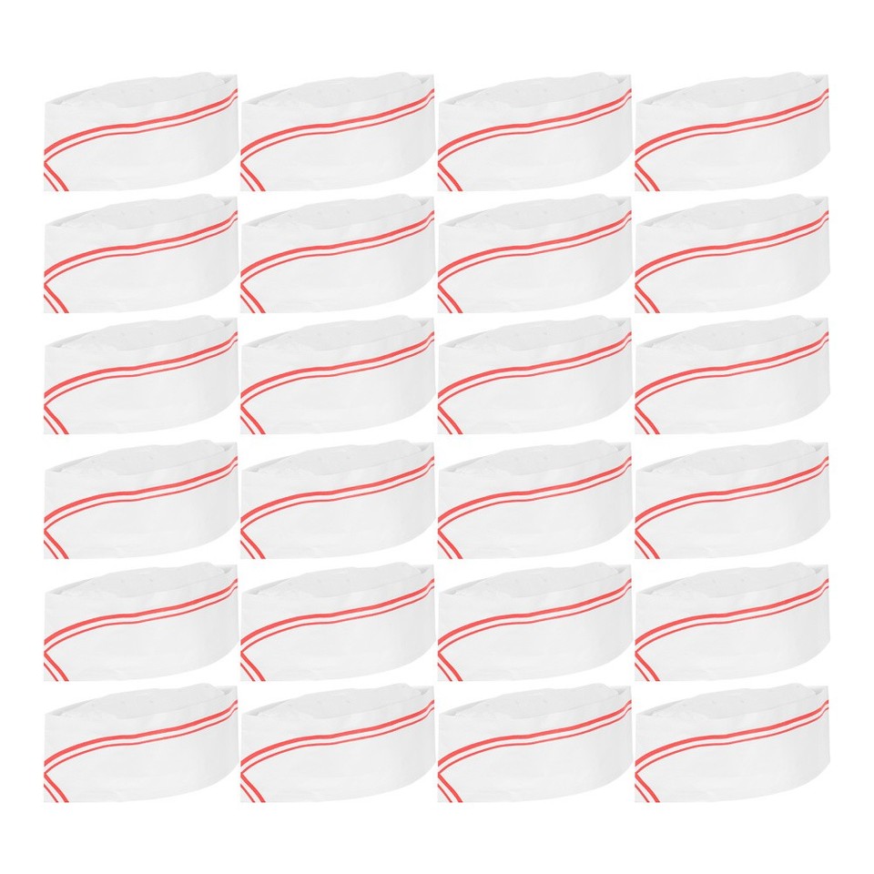 50 Pcs Disposable Chefs Hat Adjustable Kitchen Caps Costume Burger ...