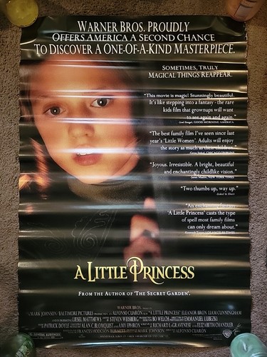 A Little Princess 1995 Movie Poster 27x40 VHS Promo Alfonso Cuarón ...
