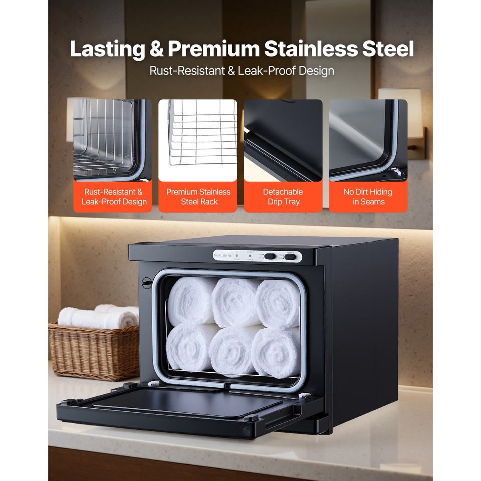 Uimoso Hot Towel Warmer 1.76Gal Towel Warmer Cabinet Hold 12 Towels ...