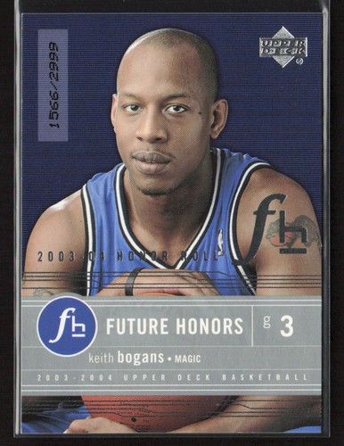 Keith Bogans 2003-04 Upper Deck Honor Roll #103 /2999 Orlando Magic | eBay