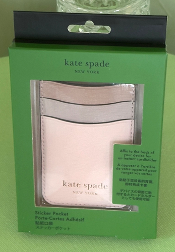 KATE SPADE MORGAN DOUBLE STICKER PHONE POCKET:NIB COLORBLOCK PALE ...