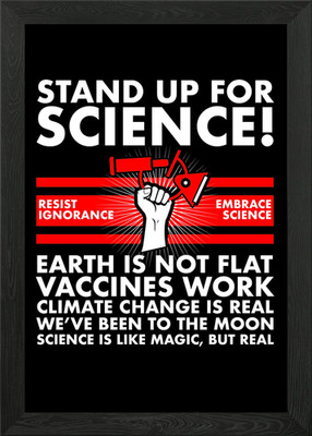 Stand Up for Science Framed Wall Art Poster Canvas Print Picture | eBay UK
