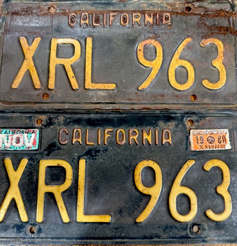 1963 California License Plate-Vintage XRL-963 | eBay