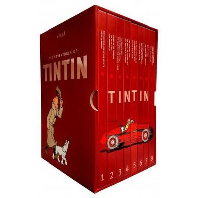 The Complete Adventures Of Tintin Collection 8 Books Box Gift Set By ...