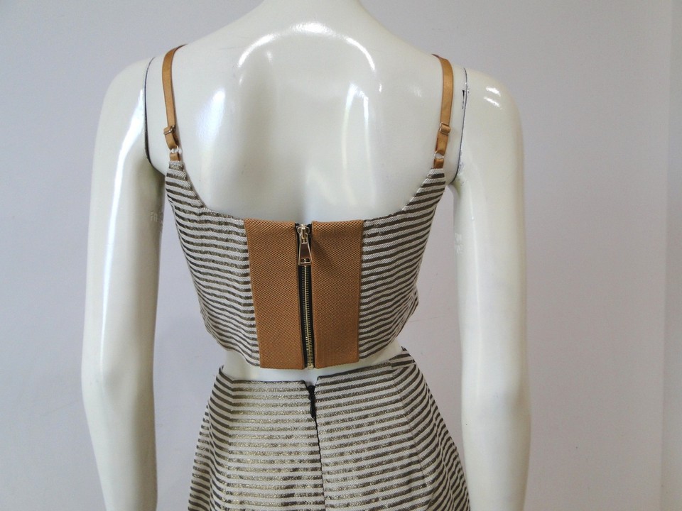 SHEIKE glitter stripe Phoebe top and skirt set Sz 12 like new RRP $240. ...