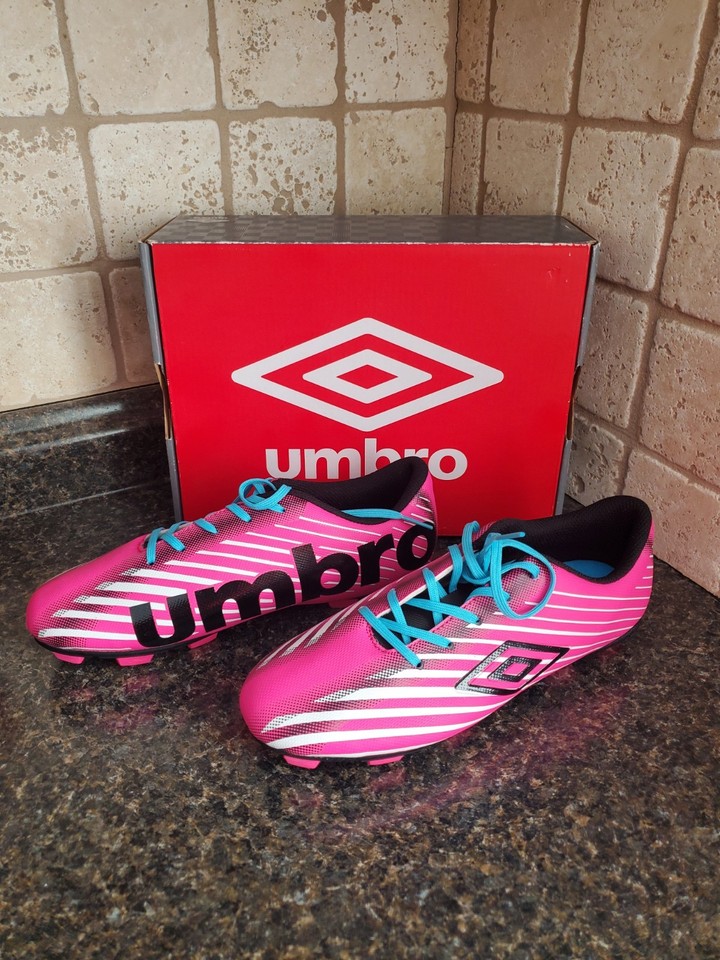 Umbro Arturo 2.0 Youth Girls Soccer Cleats Size 5.5 Pink , Blue Laces ...