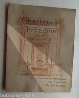Charters Of Freedom Booklet National Archives Publication C 1952 | eBay