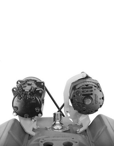 Alan Grove Steel A/C Air Compressor Bracket Small Block Chevy DS Mount ...