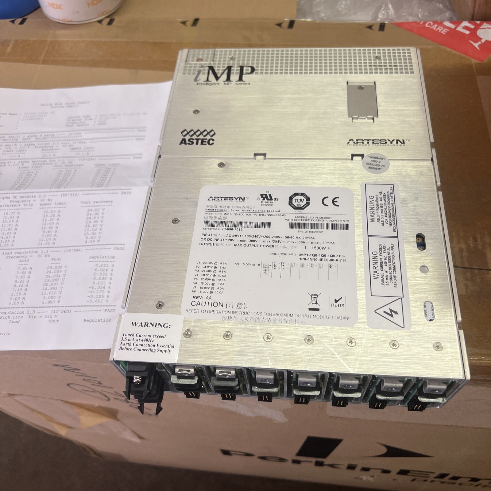 ASTEC Power Supply iMP Series 73-690-7019I iMP1-1Q0-1Q0-1Q0-1Q0-1P0 ...