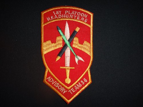 US Army 1st FLIGHT Platoon HEADHUNTERS MACV ADVISORY TEAM 36 Vietnam ...