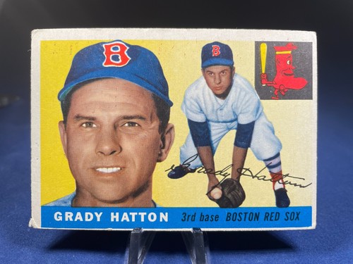 1955 Topps Baseball Card Grady Hatton #131 Boston Red Sox | eBay