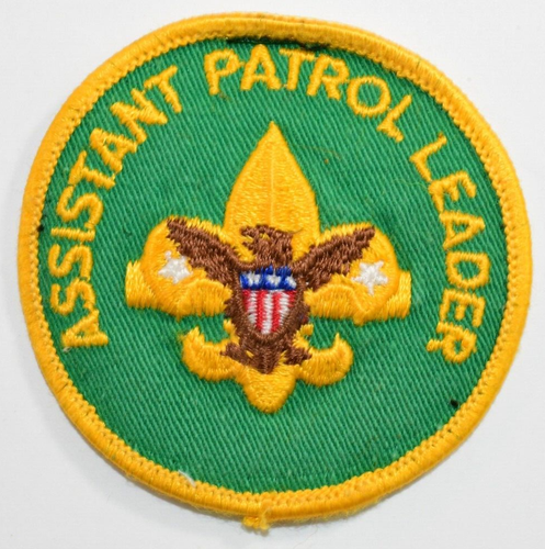 Boy Scouts ASSISTANT SENIOR PATROL LEADER Patch 20SD | eBay