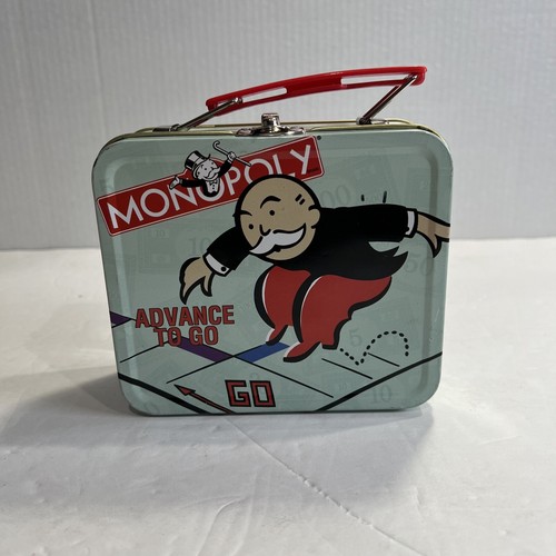 2000 HASBRO MINI MONOPOLY "ADVANCE TO GO" TIN CARRYING CASE | eBay