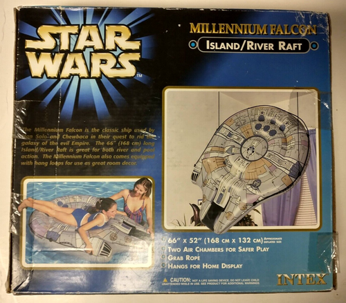 Intex Star Wars Inflatable Millennium Falcon Island/River Raft Pool ...