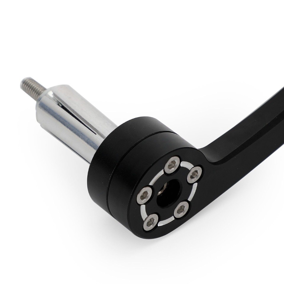 Black 7/8" Custom CNC Aluminum Motorcycle Motorbike 22mm Handle Bar End ...