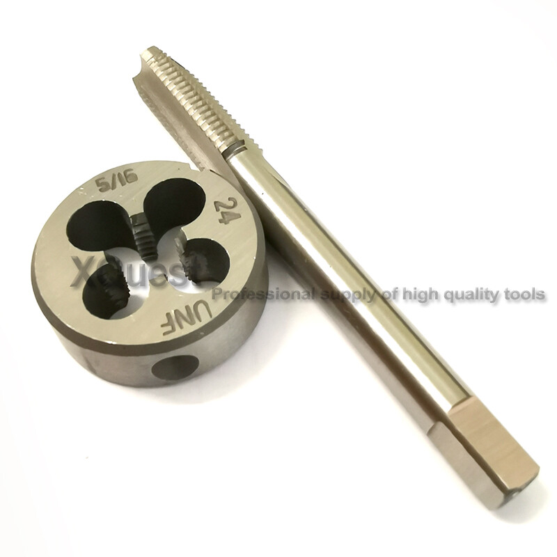 2pcs Left Hand unified thread tap and Die set UNC5/16-18 LH taps dies ...