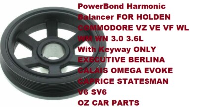 With Keyway HARMONIC BALANCER PULLEY FOR HOLDEN COMMODORE VF EVOKE NEW ...