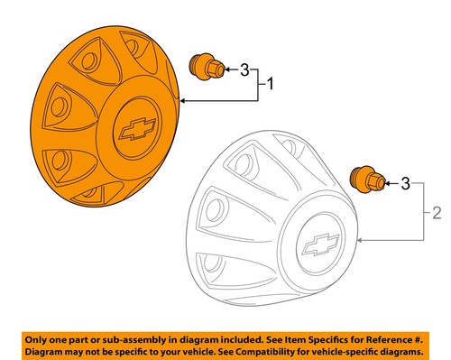 Chevrolet GM OEM 11-16 Silverado 2500 HD-Wheel Center Cap Hub Cover ...