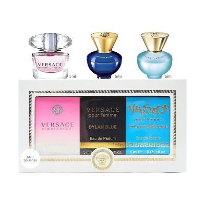 VERSACE Mini GIFT SET 3 pc BRIGHT CRYSTAL + DYLAN BLUE + DYLAN ...