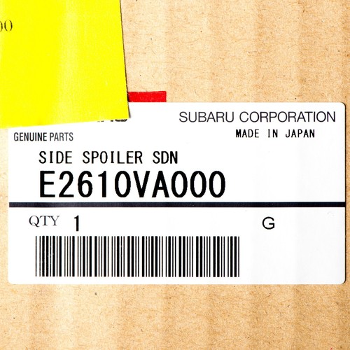 Subaru WRX STI 2015 Side Under Spoiler Lip E2610VA000 for sale online ...