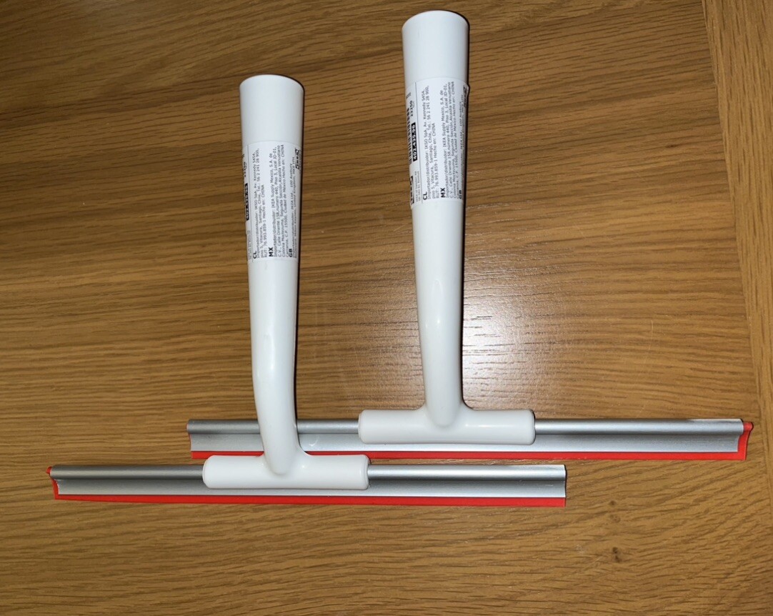2x Glass Shower / Window Cleaner Wiper blade Squeegee IKEA LILLNAGGEN ...