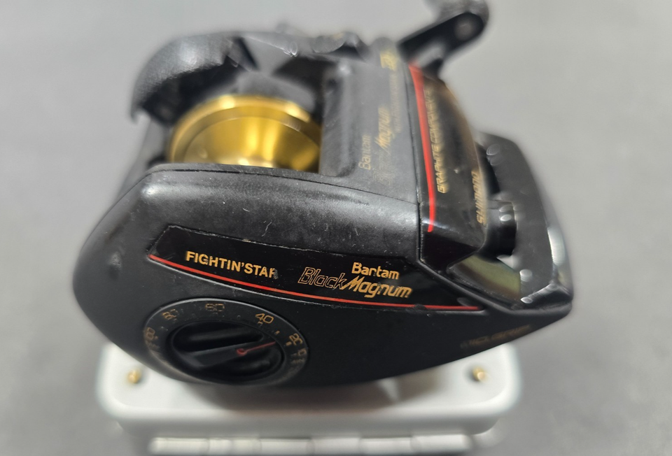 Shimano Black Bantam Magnum Fightin-Star Baitcasting Reel-Left Handed ...