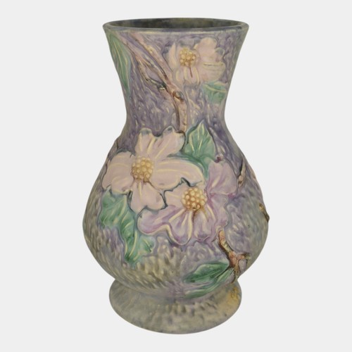 Weller Silvertone 1920s Vintage Art Pottery Floral Purple Pastel ...