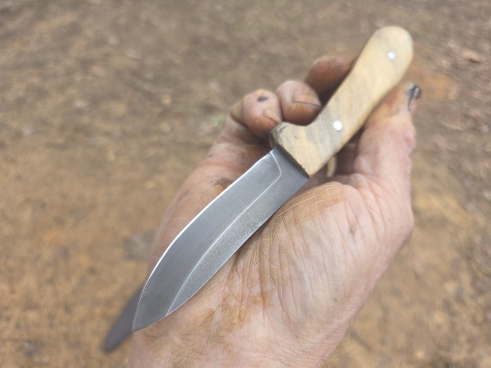 HAND MADE SEMI SKINNER LITE KNIFE BY MARK MCCOUN #2 VIRGINIA USA | eBay