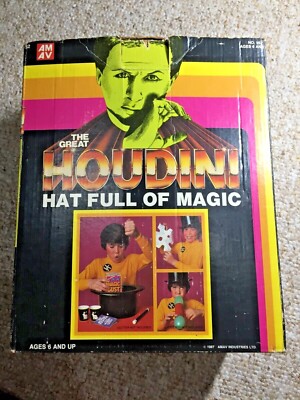 1987 The Great Houdini Hat Full Of Magic Toy Magic Set 105 No 952 AMAV ...