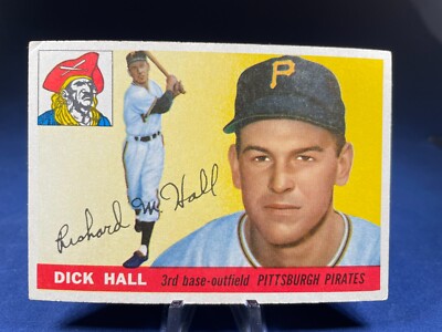 1955 Topps Baseball Card Dick Hall #126 Pittsburgh Pirates | eBay