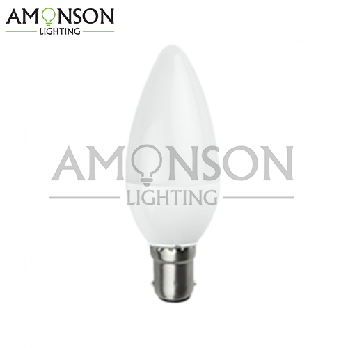 Amonson Lighting NEW B15 Small Bayonet 12V 3W 35mm Candle COB Frosted ...