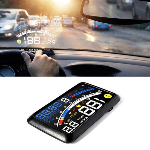 F4 Car HUD Head Up Display OBD II OBD2 Auto Gauge 5.5" Dash Screen ...