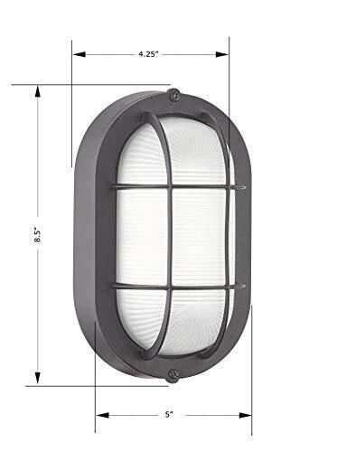 LED Bulkhead Light, Outdoor Bulkhead LED Wall Light, Dimmable, 6W 2 ...