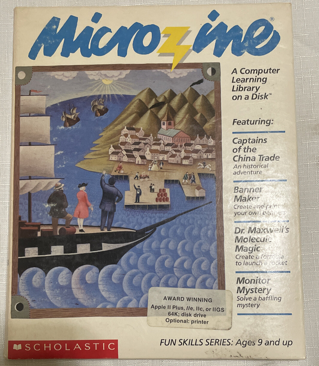 Scholastic Microzine #24 Captains of the China Trade, Apple II 2, 64k ...