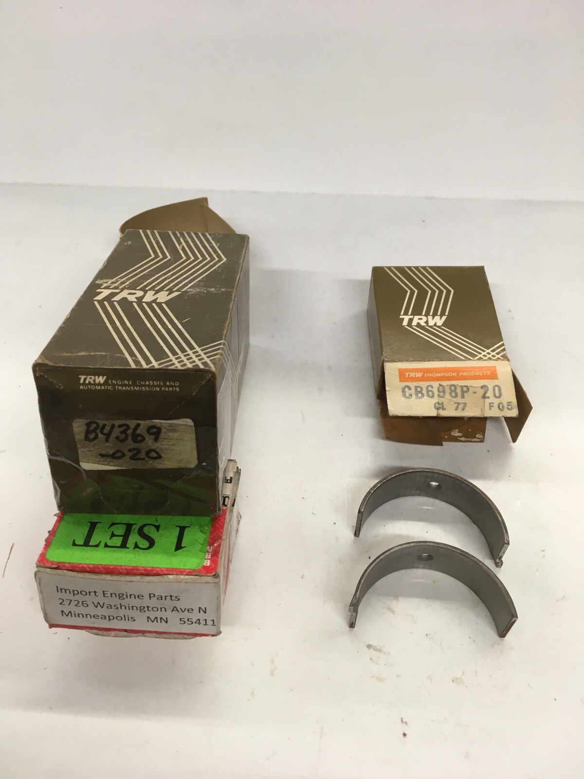 FITS SUNBEAM ALPINE 2/3/4 1592cc ROD BEARING SET 1961-1965 B4369-020 ...