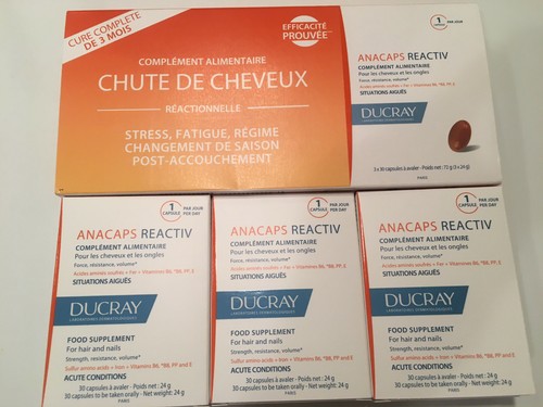 Ducray Anacaps Reactiv 3x 30 Gel-Caps 3 MONTHS SUPPLY 3282770105353 | eBay