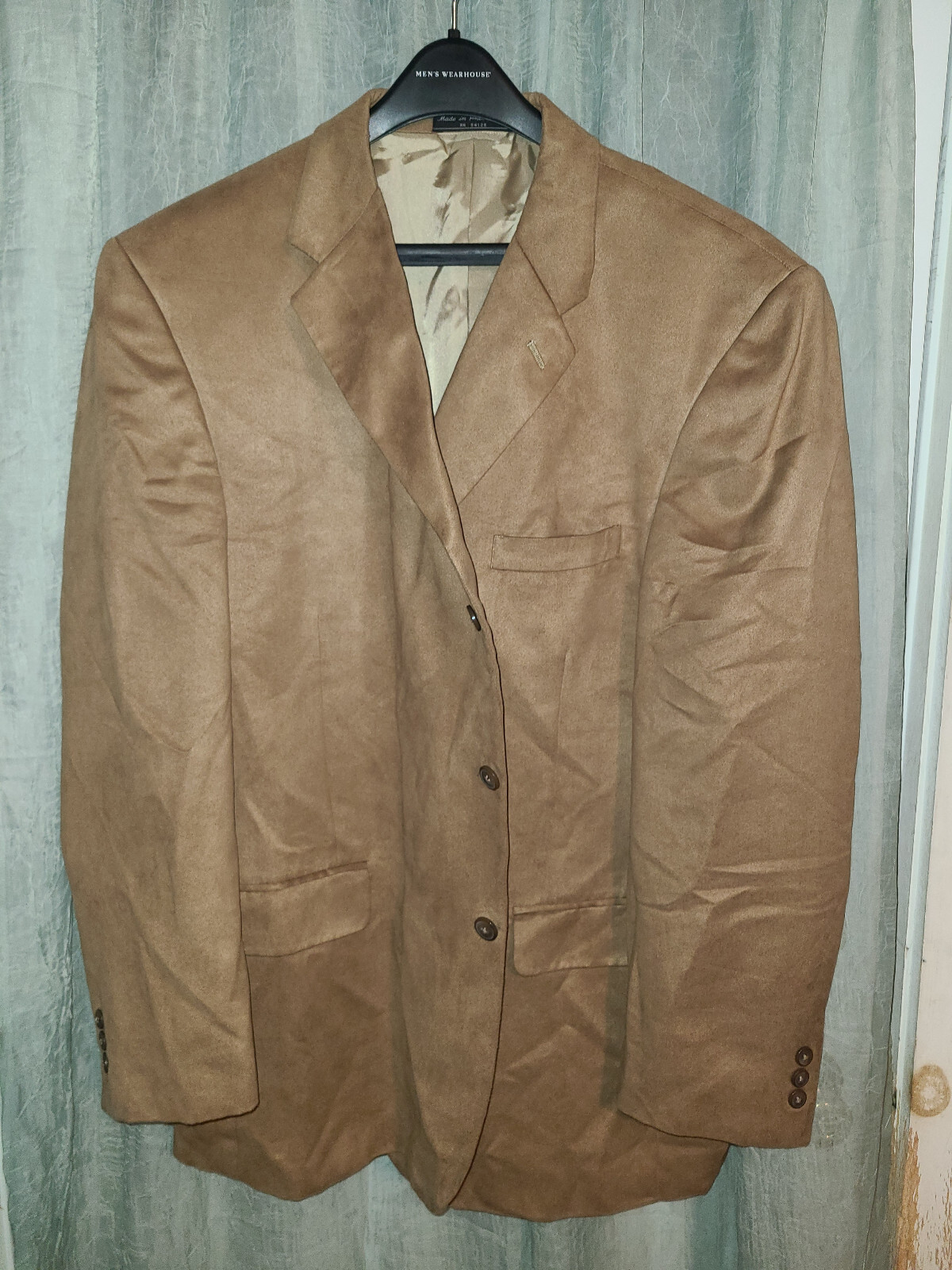 Bert Pulitzer Mens Tan Button Blazer Jacket 48 R - Su… - Gem