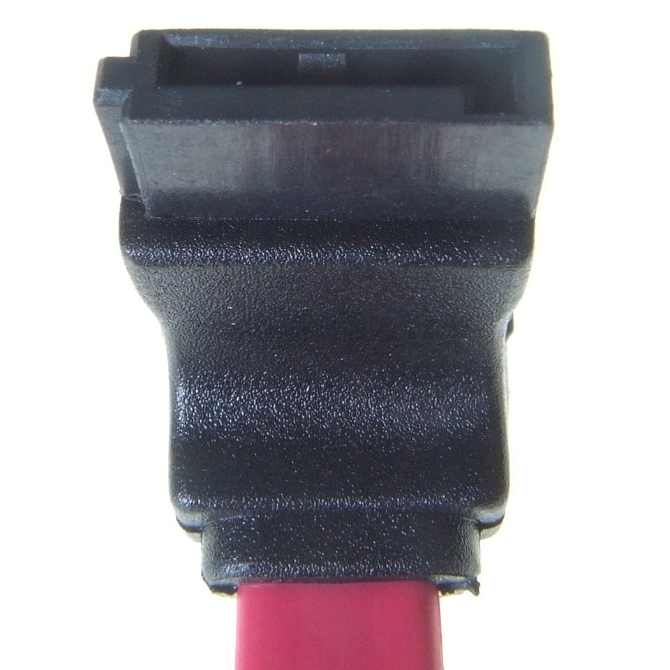 750mm RED Serial ATA SATA III data cable HDD/DVD Keyed Left Right ...