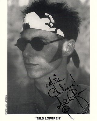 NILS LOFGREN HAND SIGNED 8x10 PHOTO+COA E STREET BAND GUITARIST TO MIKE ...