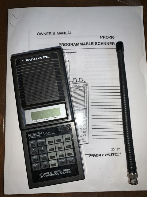 Realistic Pro-36 Programmable 20 Channel Scanner in Great Works for ...