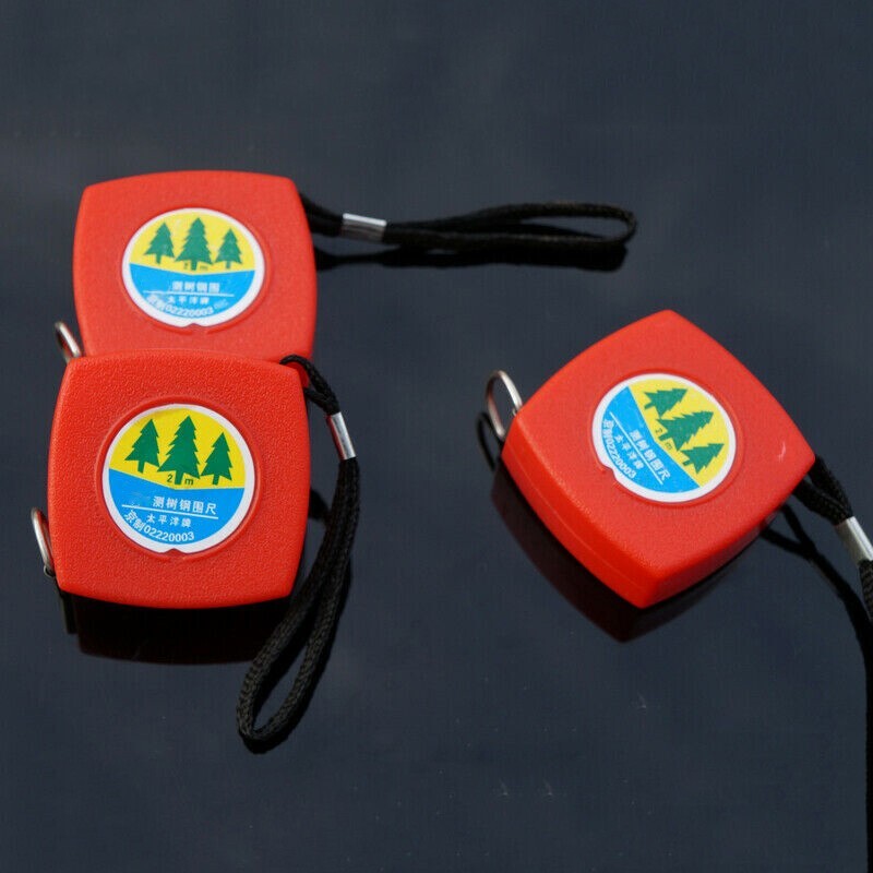 Mini Tape Measure With Key Chains Plastic Portable 2m Retractable Ruler ...