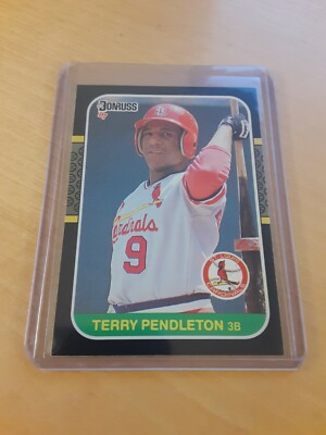 1987 Donruss #183 TERRY PENDLETON Saint Louis Cardinals Baseball Card ...