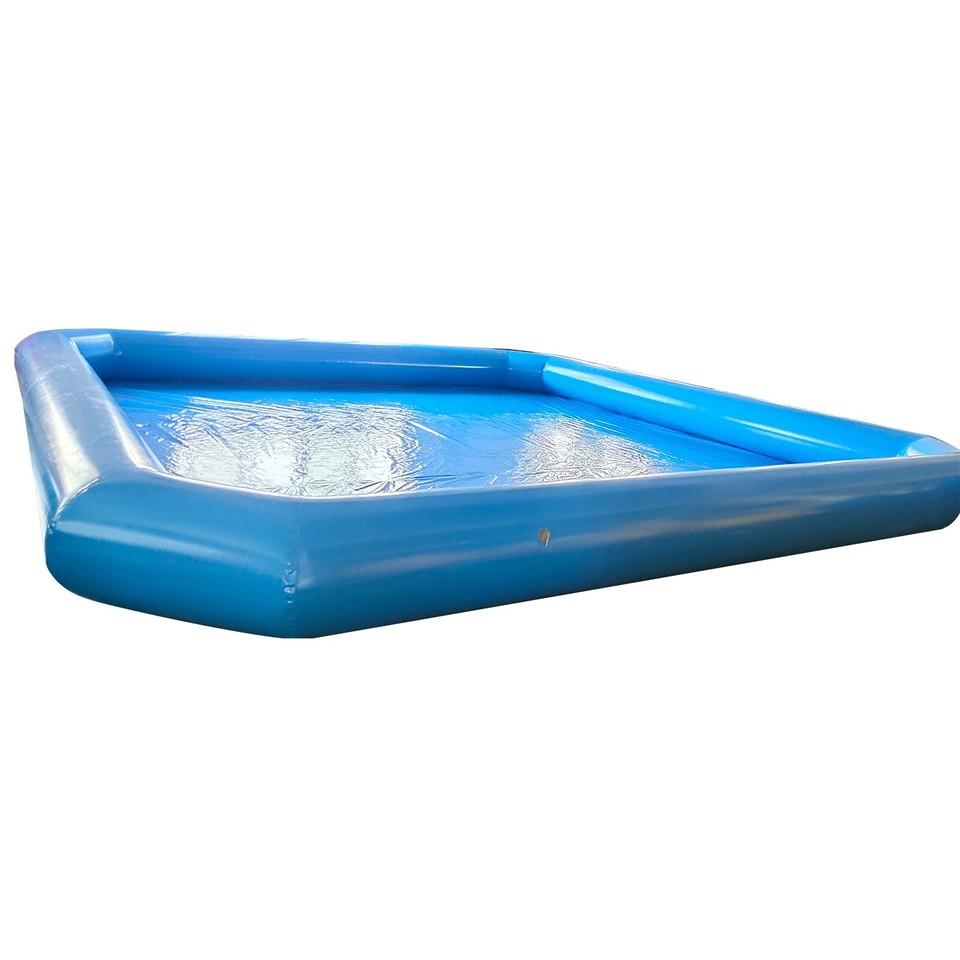 Square PVC Inflatable Swimming Pool Family Giant Summer Outdoor 23x23ft ...