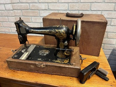 Antique 1904 Model 27 Singer Sphinx Sewing Machine w/ Travel Case | eBay