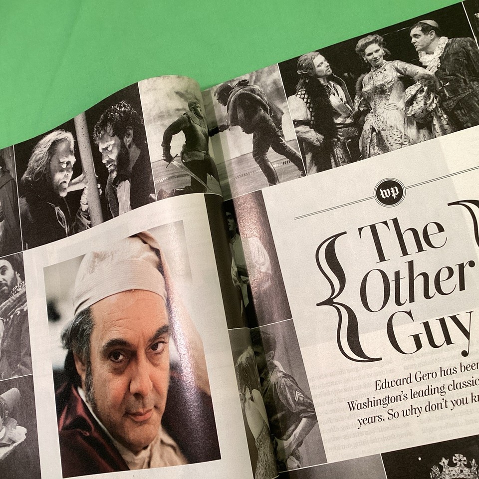 Stage Actor Edward Gero, Washington Post Magazine, 2009 | eBay