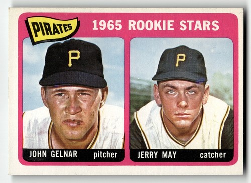 1965 Topps Pirates Rookie Stars John Gelnar Jerry May #143 HIGH GRADE ...