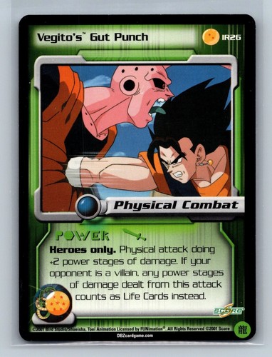 Dragon Ball Z TCG - Vegito's Gut Punch IR26 - Irwin Toy Promo Score | eBay